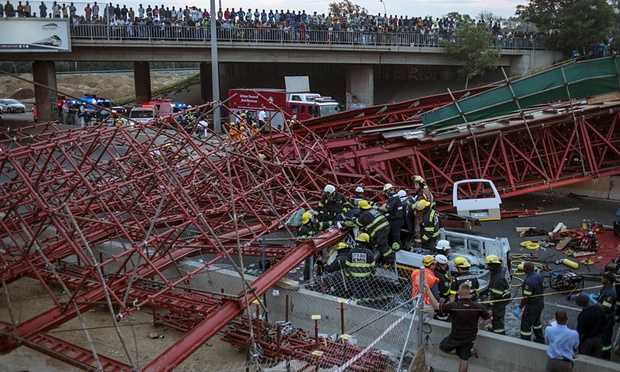 Bridge collapses in Johannesburg, leaves 2 dead, 21 injured | Lusaka Voice
